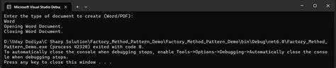 Factory Method Pattern Simplifying Object Creation In C