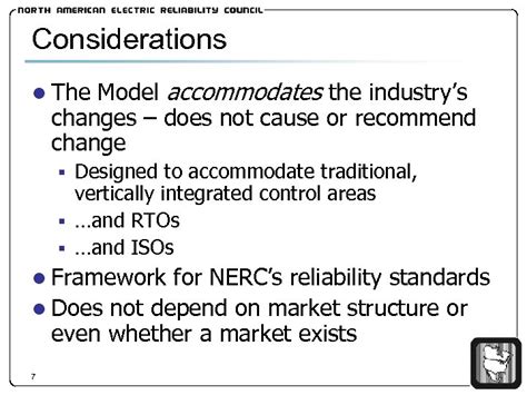 Nerc Reliability Functional Model Conference On Electric System