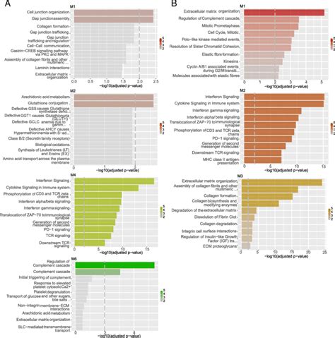 co expression modules and their network in lusc a and luad b the