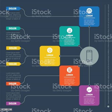 비즈니스 프레 젠 테이 션 개념 5 옵션입니다 정보 차트 또는 다이어그램의 웹 템플릿입니다 어두운 배경에 기술 또는 교육 과정의