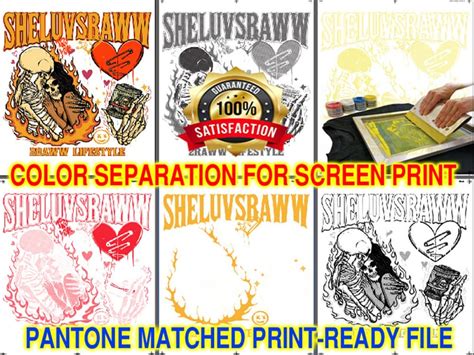 An Amazing Color Separation Print Ready File For Screen Printing Upwork