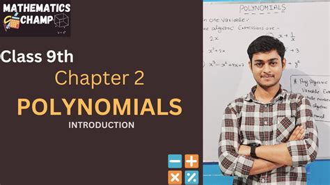 Polynomials Chapter 2 Class 9th Ncert Youtube