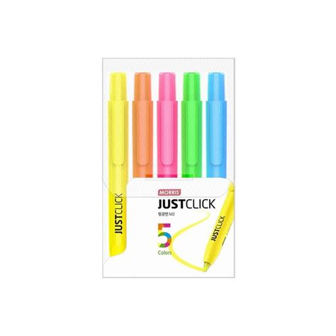 모리스 저스트클릭 형광펜 M2 5색 세트 홈플러스 택배배송