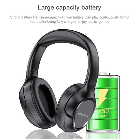 AWEI A770BL Bluetooth 5.0 Stereo Wireless Bluetooth Headset (Black ...