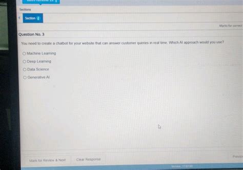 Sections Sextion I Marks For Correct Question StudyX