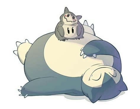 Snorlax Mimikyu Sleeping Cute Pokémon Pokemon Snorlax Cute Pokemon Pokemon