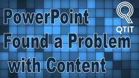 PowerPoint Found A Problem With Content Solved 100 YouTube