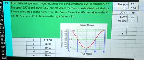 Solved A Two Tailed Single Mean Hypothesis Test Was Conducted For A Level Of Significance Î±