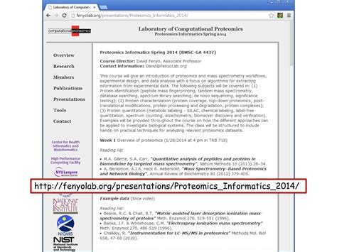 Ppt Proteomics Informatics Bmsc Ga 4437 Powerpoint Presentation Free Download Id 1920946