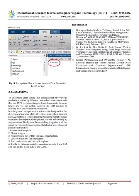 Irjet Automatic Number Plate Recognition System In Real Time Pdf
