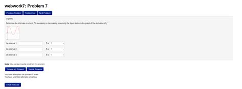 Solved Webwork7 Problem 5 Previous Problem Problem List