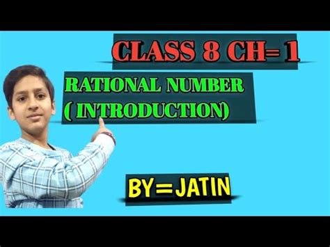 CLASS 8TH CHAPTER 1 RATIONAL NUMBER INTRODUCTION YouTube
