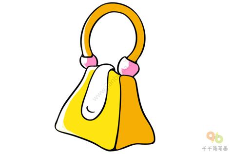 时尚元素圆环小包简笔画 时尚穿搭简笔画