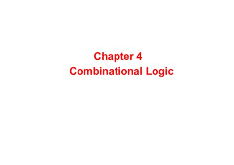 pdf chapter 4 combinational logic
