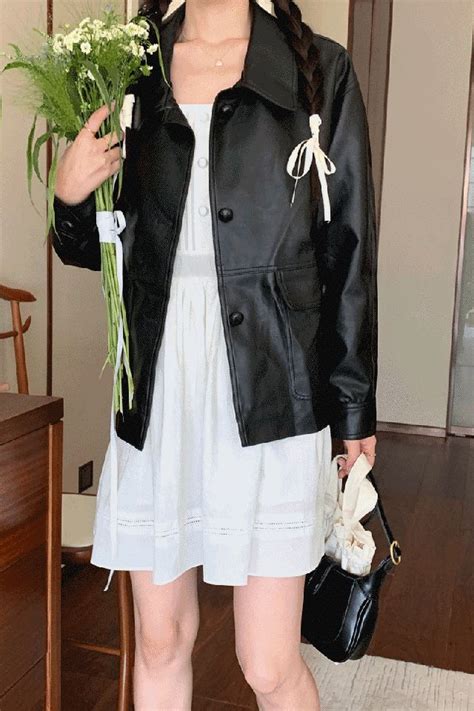 스테디 클로니 레더 간절기자켓 오버핏 레더자켓 라이더 블랙자켓 가죽자켓 페이크레더 캐주얼한무드 가을아우터 심플가죽자켓jk0033 위시버킷