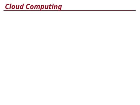 Introduction On Cloud Computing In The Ppt