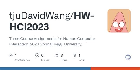 HW HCI2023 README Md At Main TjuDavidWang HW HCI2023 GitHub