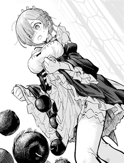 Rem Re Zero Kara Hajimeru Isekai Seikatsu Drawn By Mameroku Danbooru