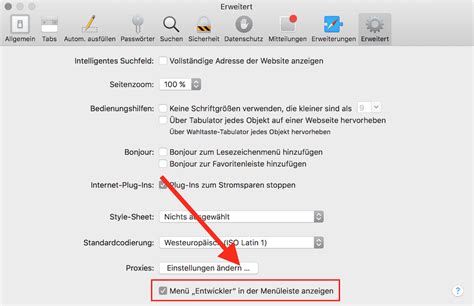 Safari Html Quelltext Einer Seite Ansehen Entwicklermodus Aktivieren