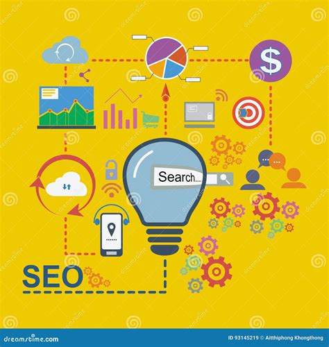 Flat Design Icons Set Of Analytics Search Information And Website Seo Optimization Vector