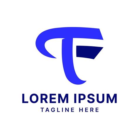 Premium Vector TF Letter Logo Design Monogram Initial Design Modern Minimal Creative Concept
