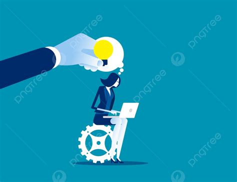 Input Vector Art Png Hand Input Idea Into Employee Employee Design