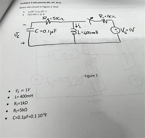 Solved Problem Points RL RC RLC Given The Circuit Chegg Com