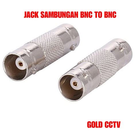 Jual Konektor Sambungan Kabel Cctv Bnc To Bnc Jakarta Pusat Gold Cctv Tokopedia
