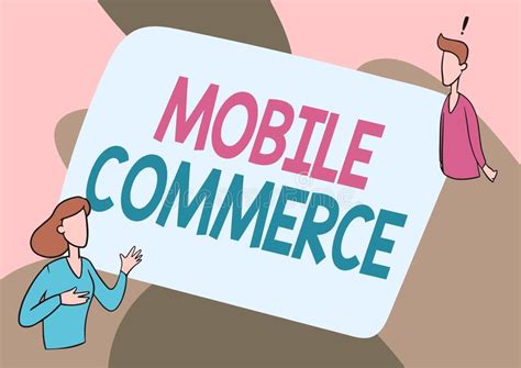 Text Caption Presenting Mobile Commerce Internet Concept All Online