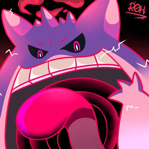 Shiny Gengar G Max By Imnotroh On Deviantart