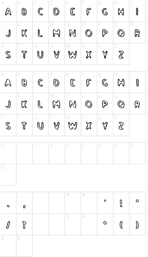 Paradise Road Outline Font Details