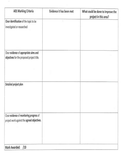 Aqa Epq Assessment Objectives Sheets Pdf