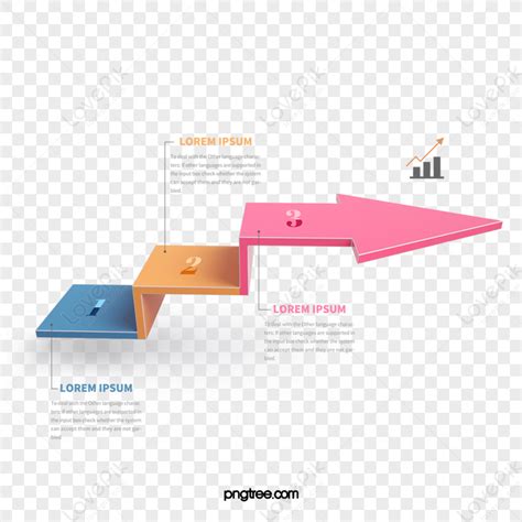 스테레오 화살표 일러스트 단계 Infographic분석푸른주형 Png 일러스트 무료 다운로드 Lovepik