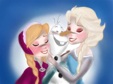 Anna Elsa And Olaf Princess Anna Fan Art Fanpop