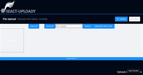 React Uploady Implementation For Onlinesales Codesandbox