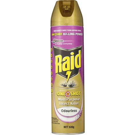 Raid Insect Spray One Shot M Purpose Odourless 320g Woolworths