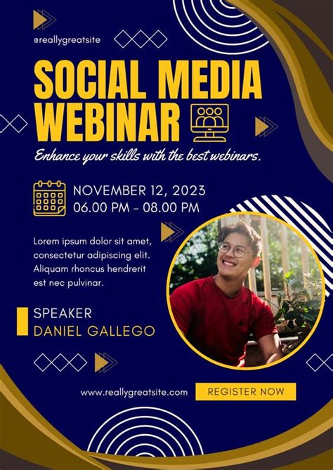 Free Webinar Flyer Templates To Edit And Print Canva