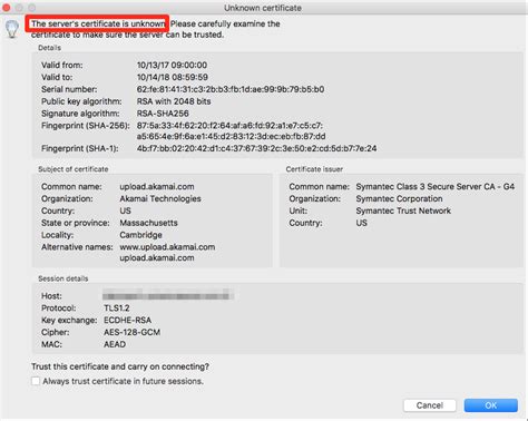 Ftps Certificate Is Expired