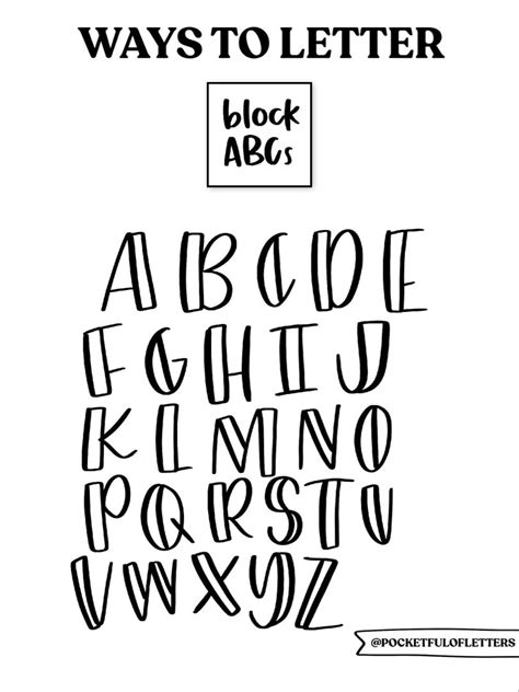 Ways To Letter Block Abcs Artofit