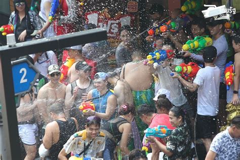 เล่นน้ำสงกรานต์ 2566 ถนนข้าวสาร สยามสแควร์ สีลม วันสุดท้าย 15 เม ย