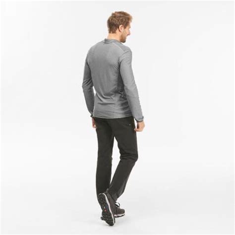 تیشرت نیم زیپ تابستانه کچوا مدل Mh550 بلوز تنفسی کچوا پوشاک کچوا کوهنوردی