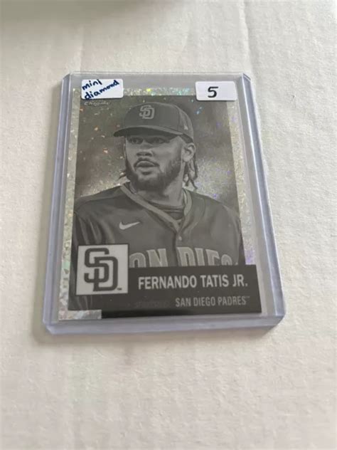 2022 Topps Chrome Platinum Fernando Tatis Jr Black And White Mini