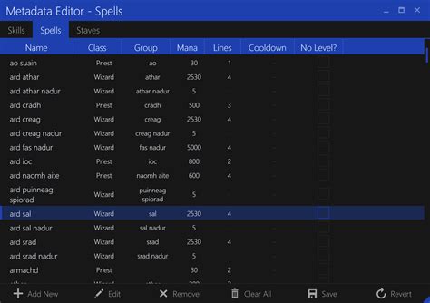 Spells Editor Sleephunter V4