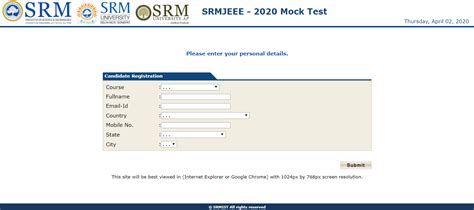 Srmjeee Mock Test 2021 Released Attempt Free Online Here