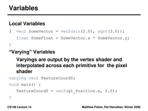 Ppt Cs148 Introduction To Computer Graphics And Imaging Programmable Shaders Powerpoint