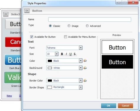 How To Work With Screens Editing The Style Of A Control Editing And