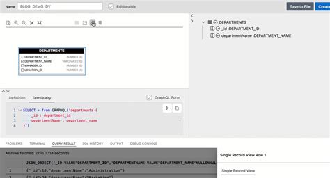 Using Sql Developer For Vs Code To Build Duality Views