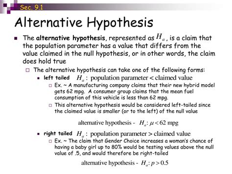 PPT Section Fundamentals Of Hypothesis Testing PowerPoint Presentation ID