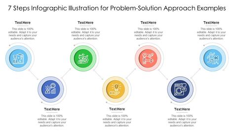 7 Steps Infographic Illustration For Problem Solution Approach Examples Ppt