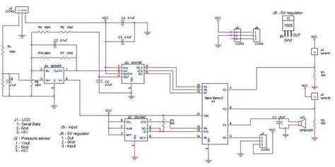 Basic Stamp Based Altimeter Electronic Microcontroller Based Schematicscircuits Projects And
